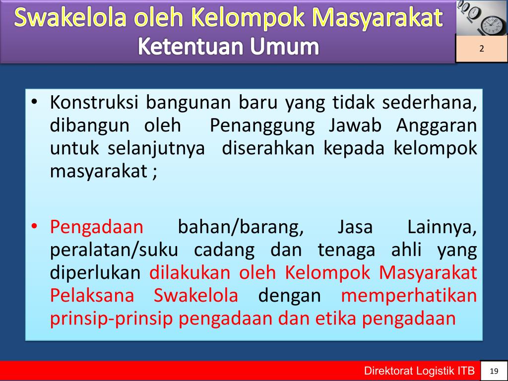 PPT - PELAKSANAAN PENGADAAN BARANG/JASA DENGAN SWAKELOLA PowerPoint ...
