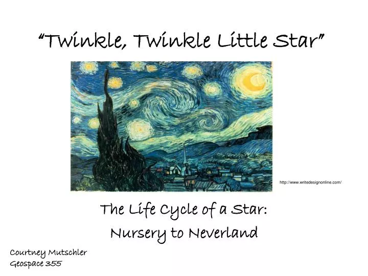 PPT - “Twinkle, Twinkle Little Star” PowerPoint Presentation, free ...