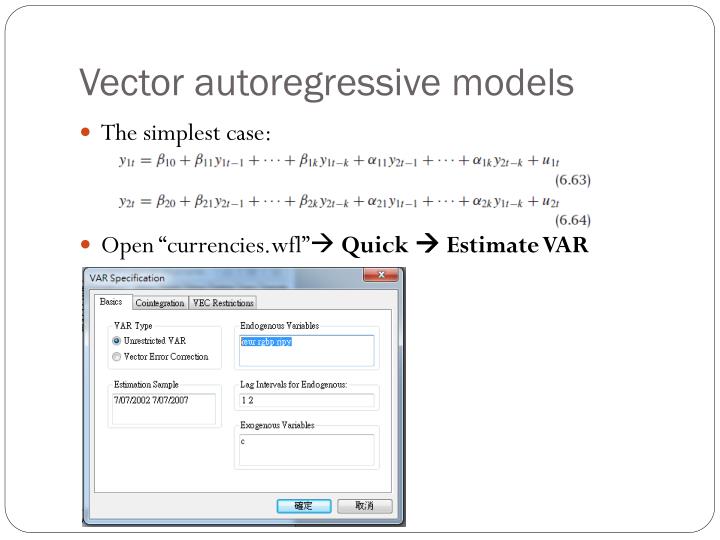 PPT - Practical Examples using Eviews PowerPoint Presentation - ID:2717975