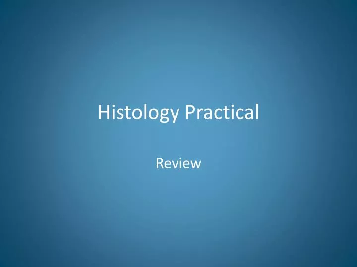 PPT - Histology Practical PowerPoint Presentation, free download - ID ...