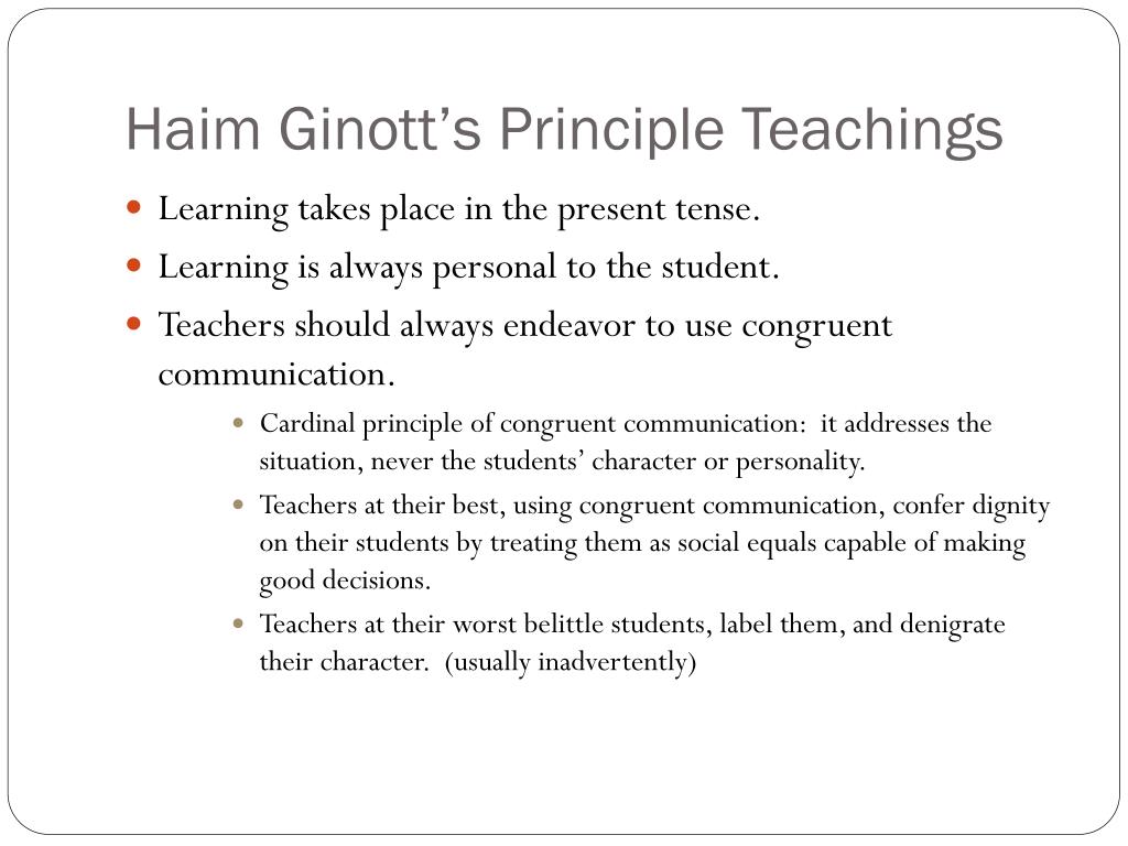 PPT - Haim Ginott and Jane Nelsen: Encouragement and Support PowerPoint Presentation - ID:2718782