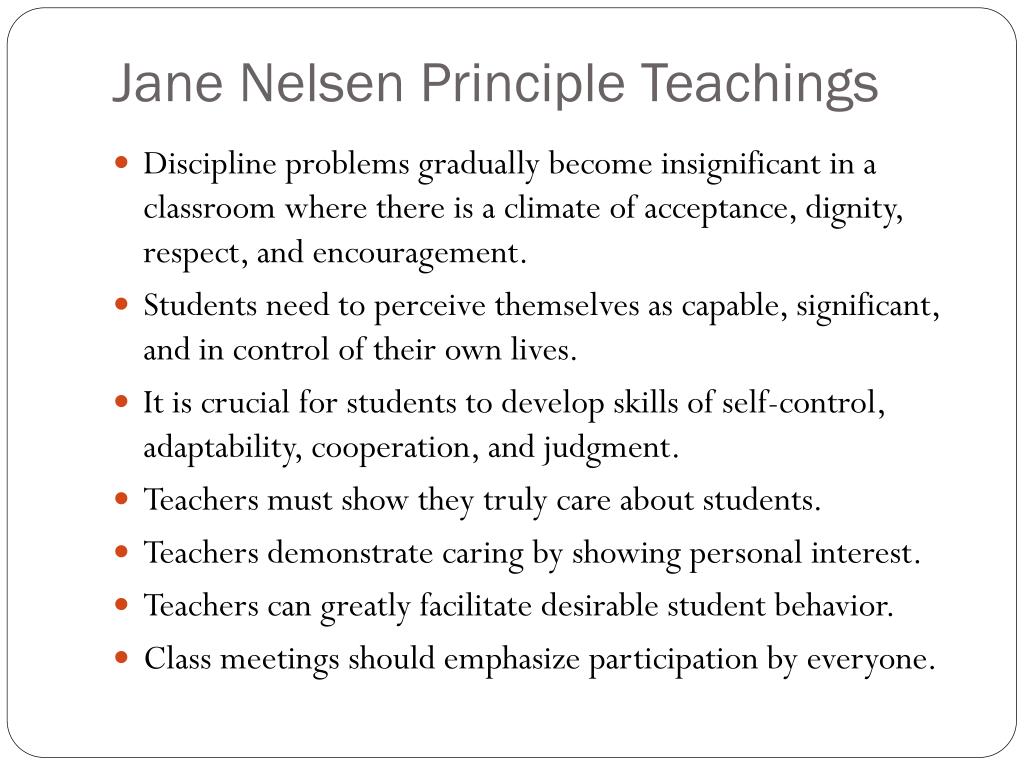 PPT - Haim Ginott and Jane Nelsen: Encouragement and Support PowerPoint ...