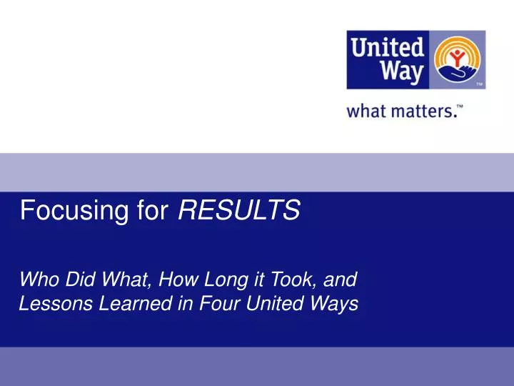 PPT - Focusing for RESULTS PowerPoint Presentation, free download - ID ...