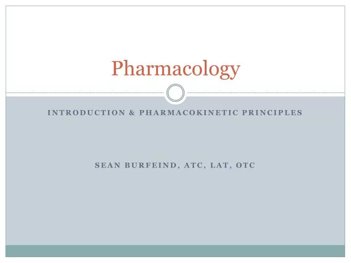 PPT - Pharmacology PowerPoint Presentation, free download - ID:2719003
