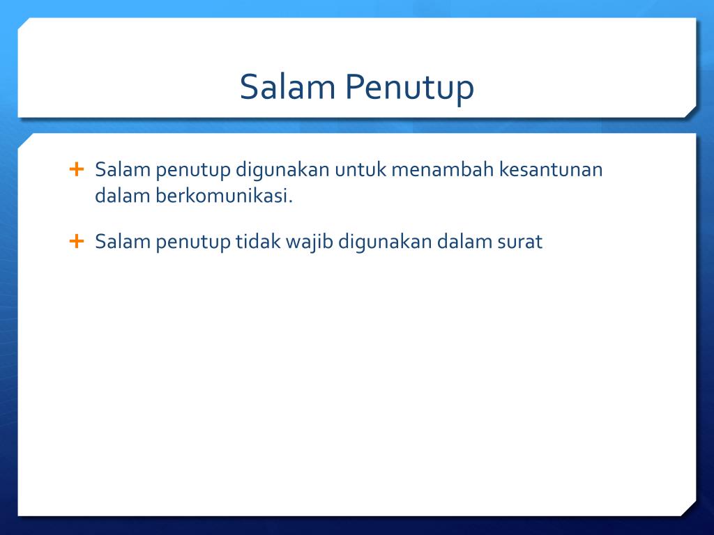 PPT - Penulisan Surat Resmi Muhammad Rachman Mulyandi, SE, MBA ...