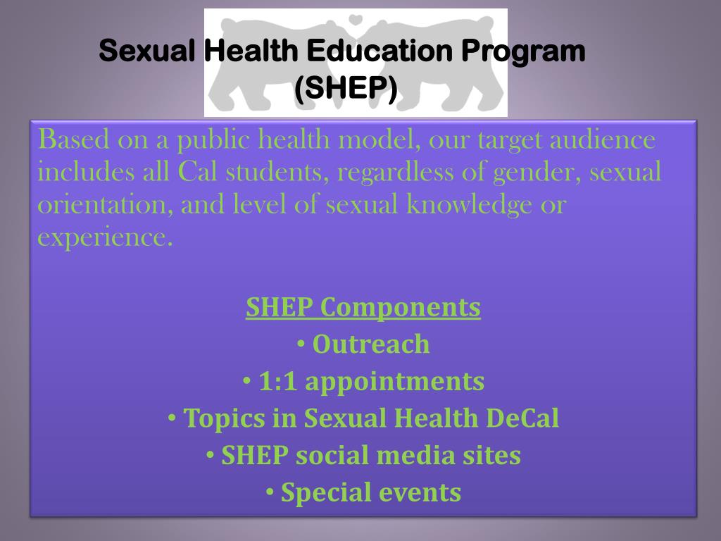 PPT - SHEP: Sexual Health Education - Empowering Cal Students ...