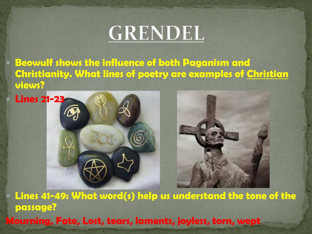 PPT - K About a hero Grendel the monster Beowulf kills Grendel Grendel ...