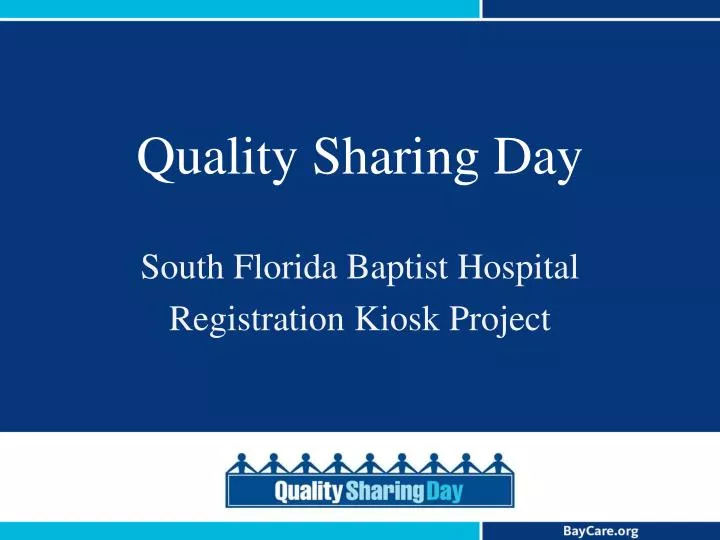 PPT - Quality Sharing Day PowerPoint Presentation, free download - ID ...