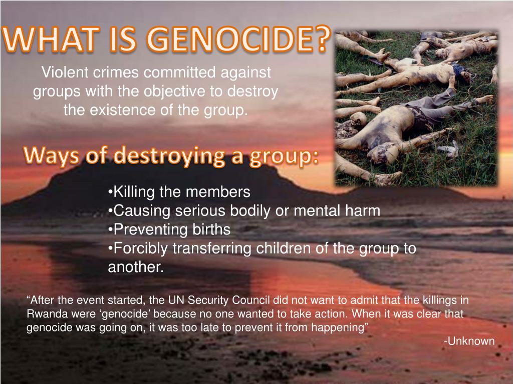 PPT - The Rwandan Genocide: Ethnicity to Nationality PowerPoint ...