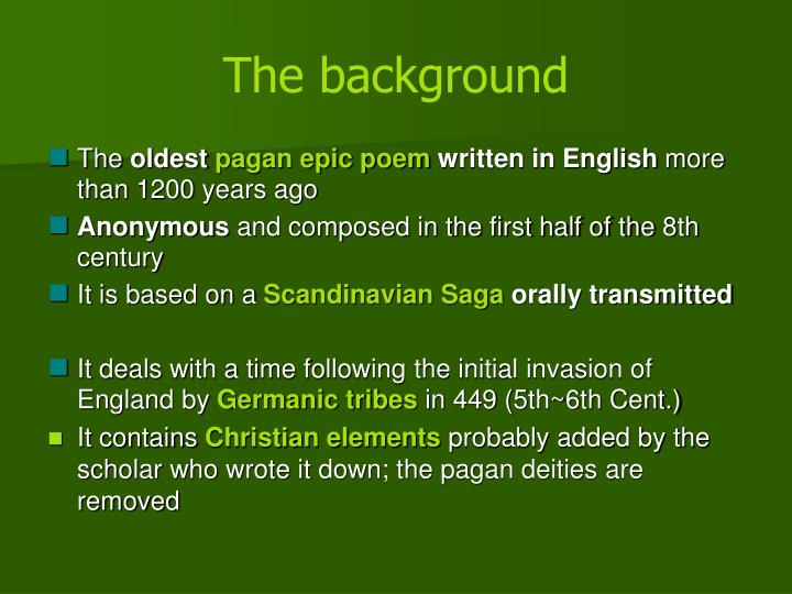 PPT - Beowulf : The Beginning of English Literature PowerPoint ...