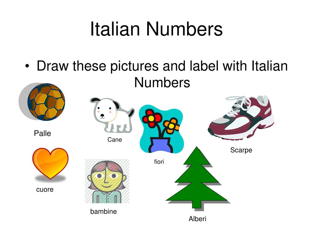 PPT - Uno- One Sei- Six Due- Two Sette- Seven Tre- Three Otto- Eight ...