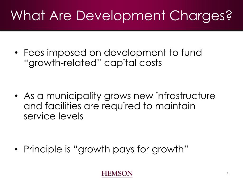 PPT - Town of Tillsonburg Development Charges Study Council Update ...