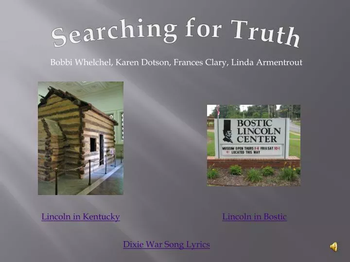 PPT - Searching for Truth PowerPoint Presentation, free download - ID ...