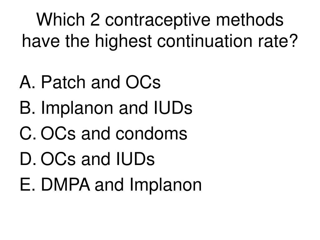 PPT - Finding the Right Contraceptive The U.S. Medical Eligibility ...