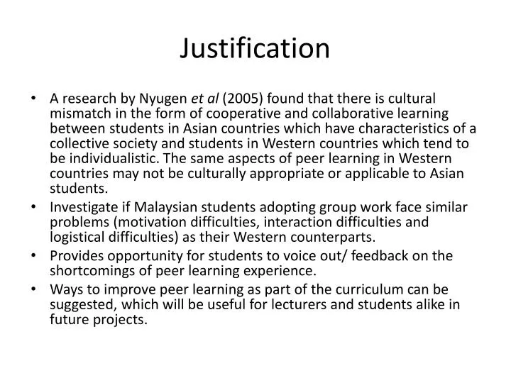 PPT - Justification PowerPoint Presentation, free download - ID:2723530