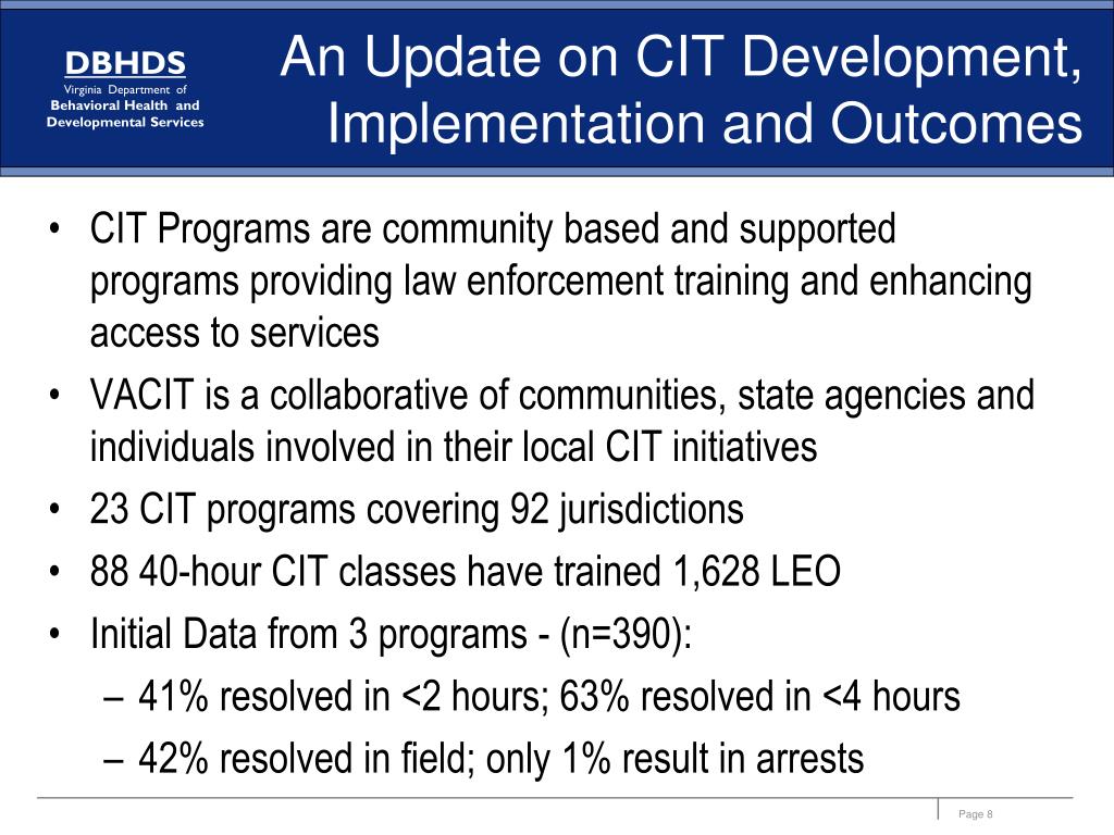 PPT - Virginia’s Criminal Justice & Behavioral Health Transformation ...