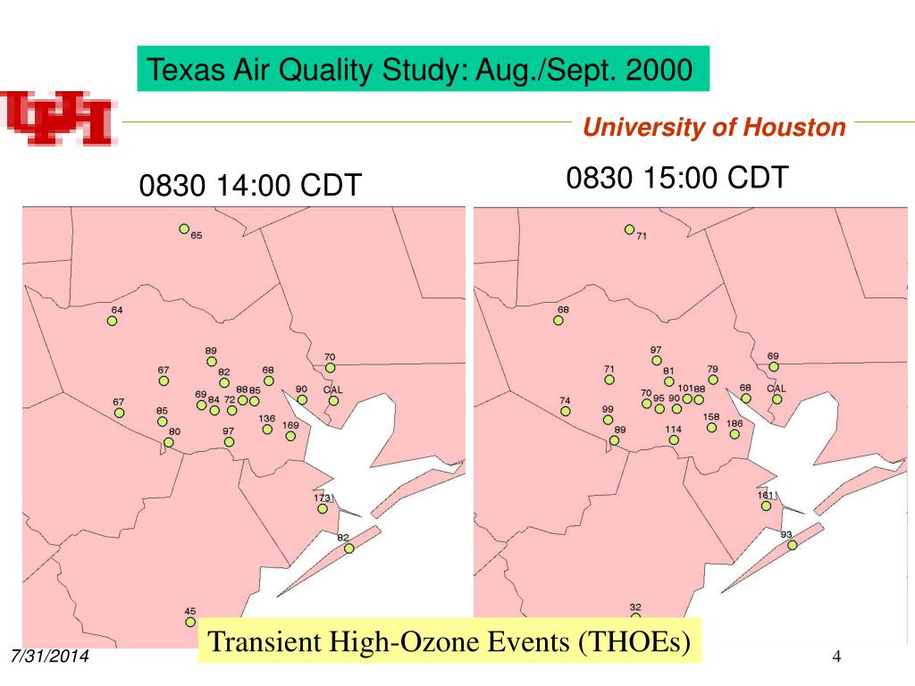 PPT - A Study of Photochemical Processes of Houston Air Quality with ...