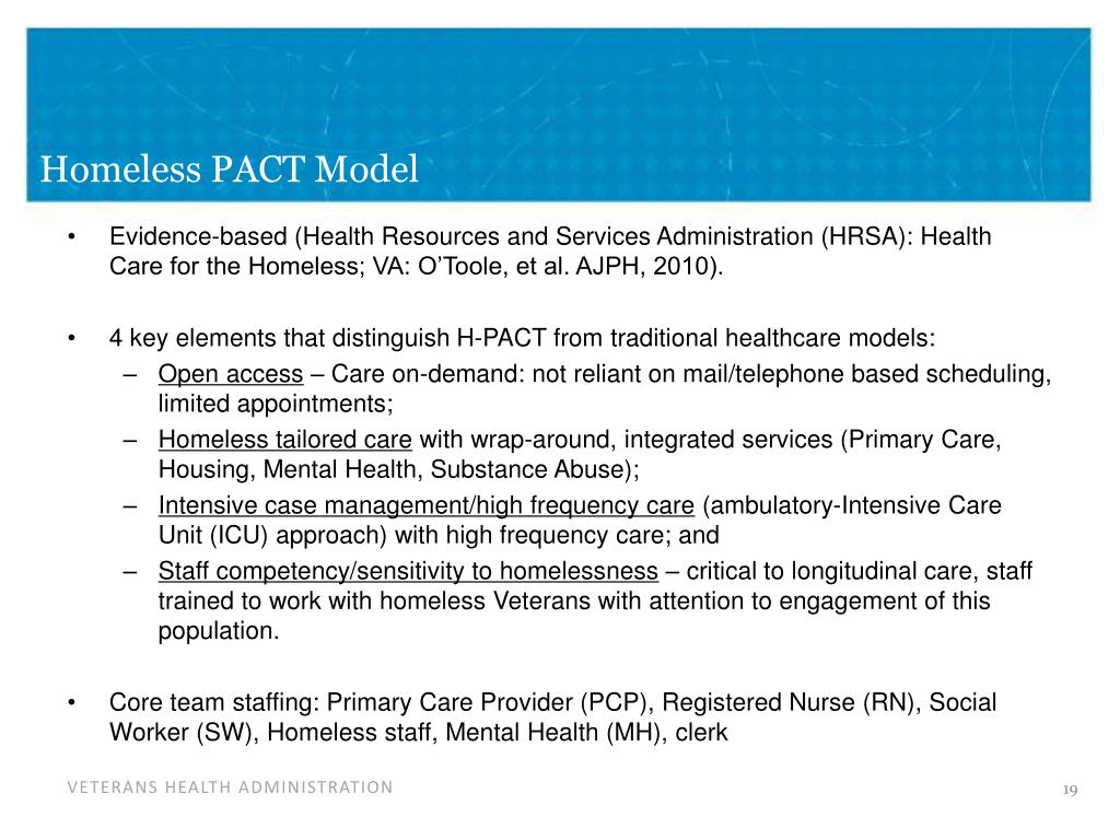 PPT - Homeless Veteran Patient Aligned Care Teams PowerPoint ...