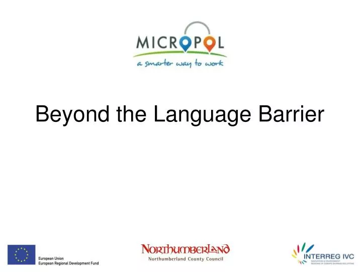 PPT - Beyond the Language Barrier PowerPoint Presentation, free ...