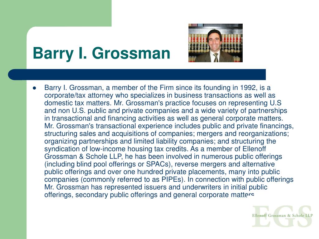 PPT - Going Public In The United States Barry I. Grossman and Douglas S ...