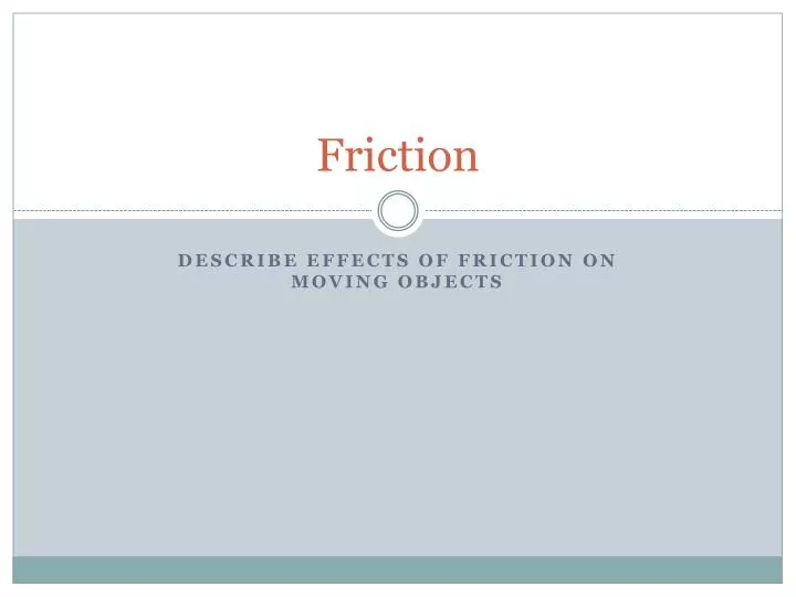 PPT - Friction PowerPoint Presentation, free download - ID:2727743