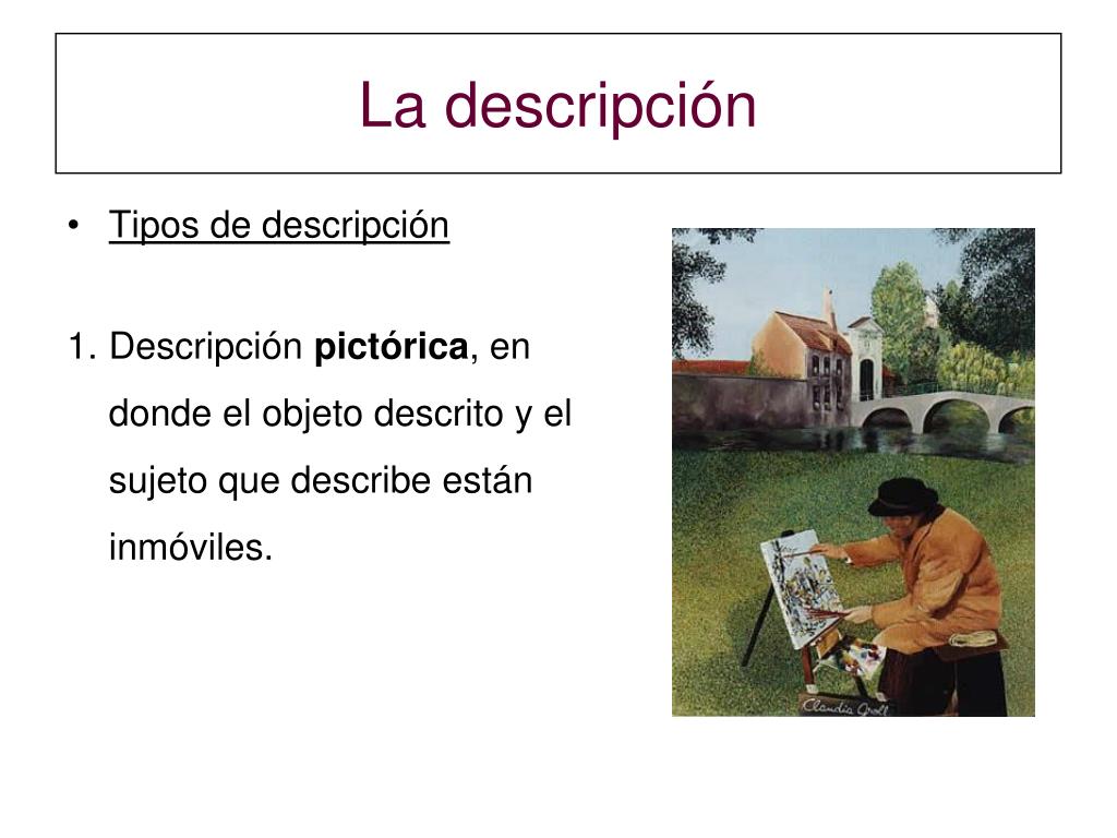PPT - La descripción y el retrato PowerPoint Presentation, free ...