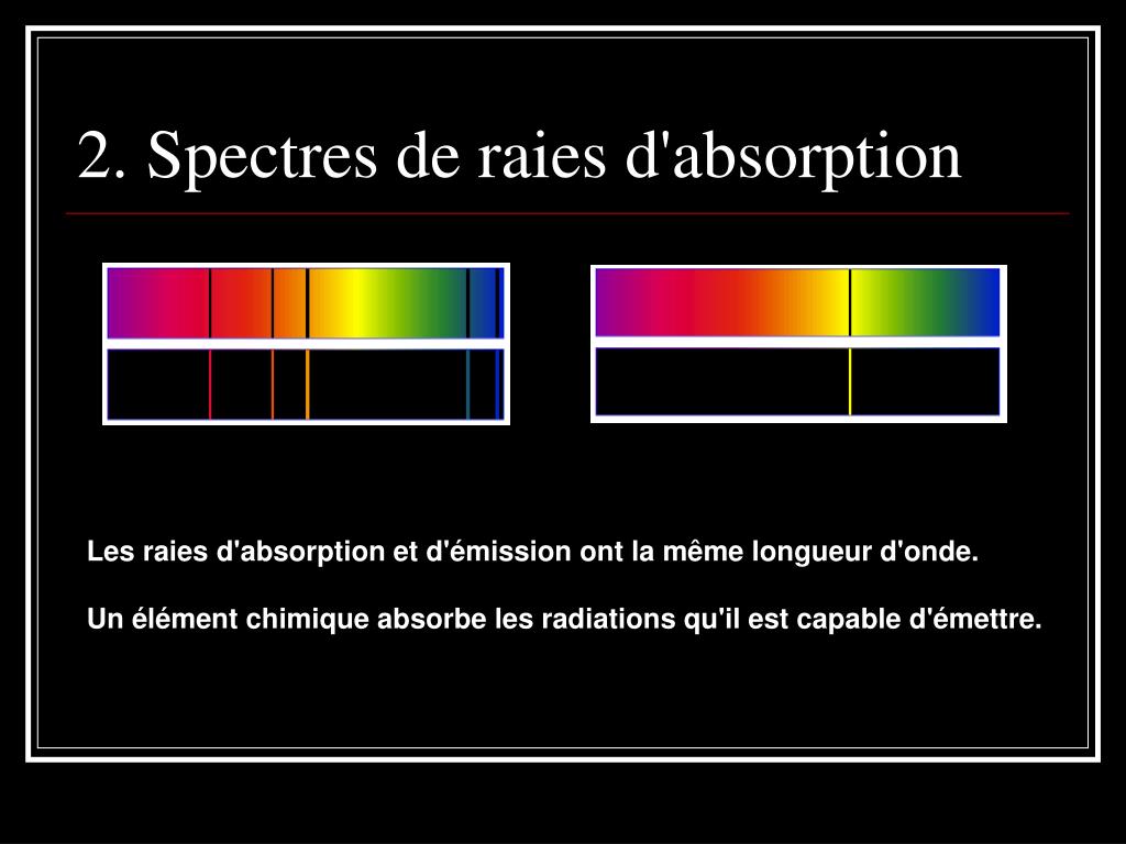 PPT - L’observation des étoiles. (Étude des spectres d’émission et d ...