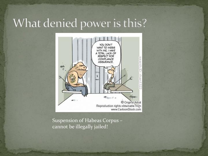 PPT - Denied Powers of Government PowerPoint Presentation - ID:2728532
