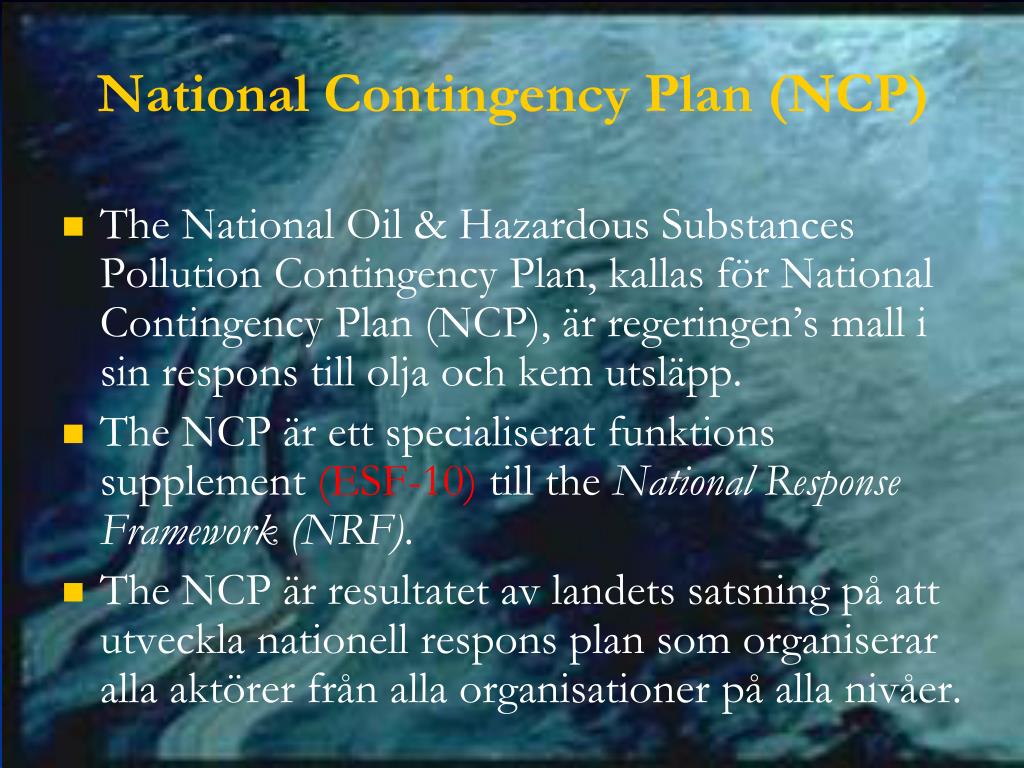 PPT - Hur Incident Command System (ICS) används i en olje-aktion i USA ...