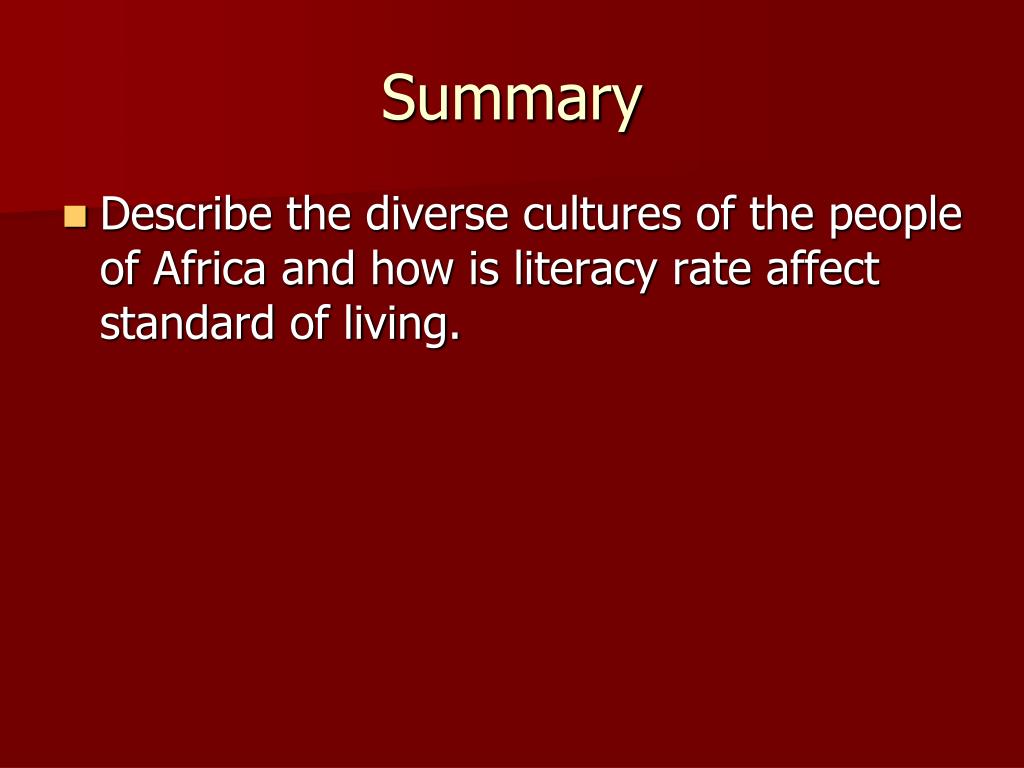 PPT - Cultural Characteristics of Africa PowerPoint Presentation, free ...