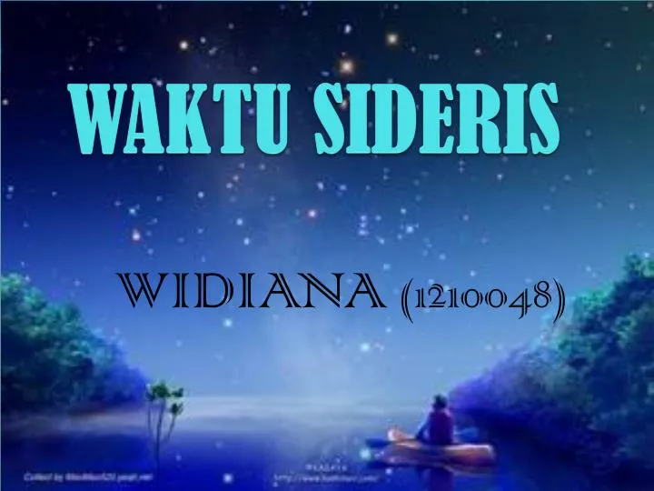 PPT - WAKTU SIDERIS PowerPoint Presentation, free download - ID:2728975