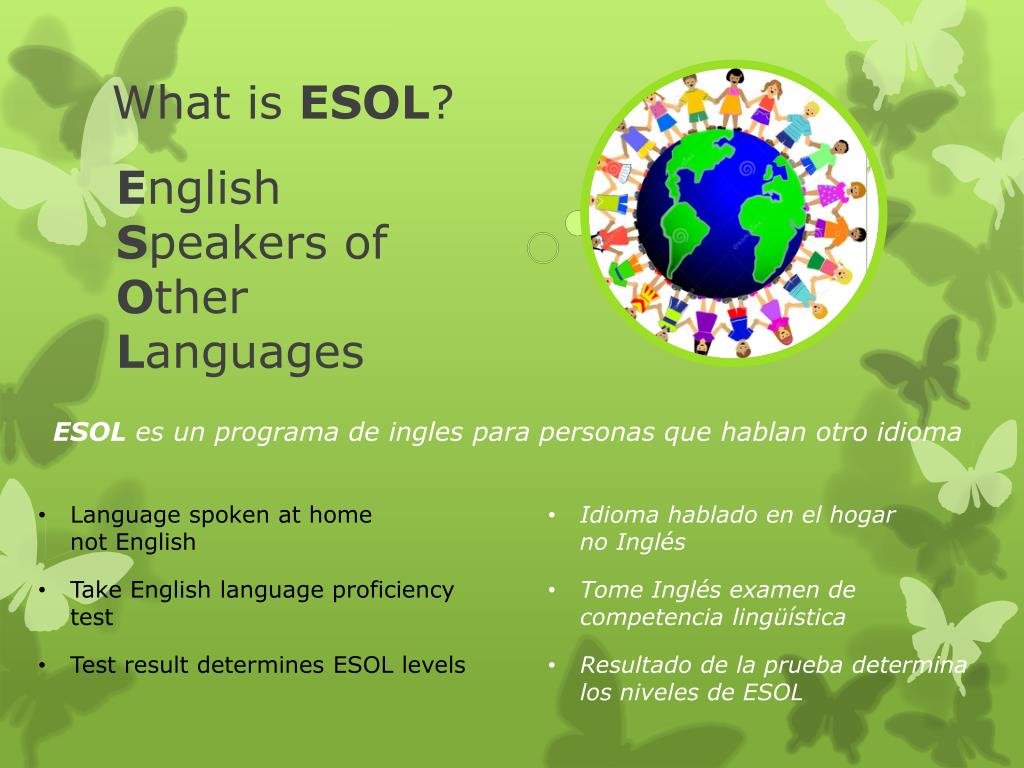 PPT - Welcome to ESOL Night Bienvenido a ESOL Noche PowerPoint ...