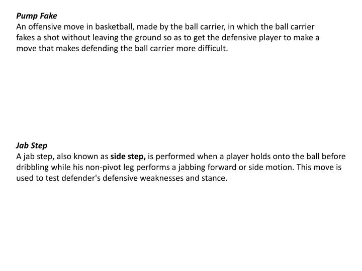 PPT - Pump Fake PowerPoint Presentation, free download - ID:2729276