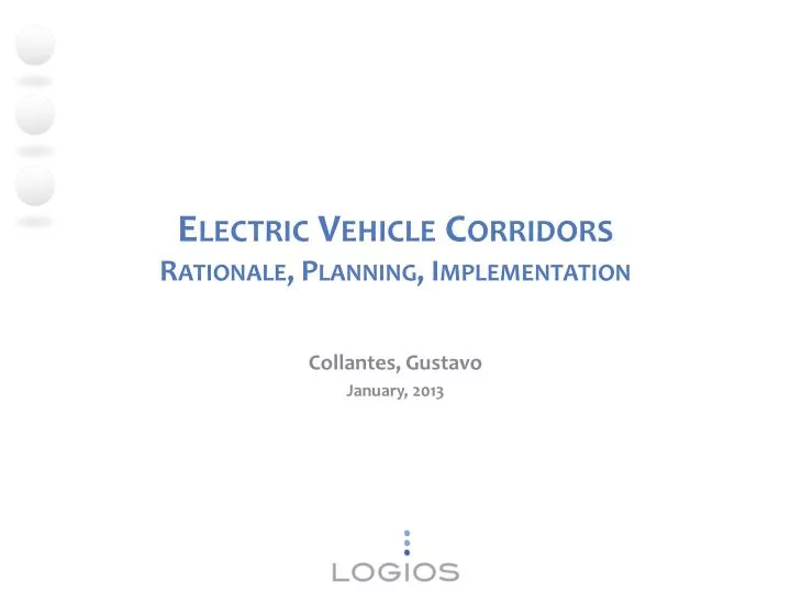 PPT - Electric Vehicle Corridors Rationale, Planning, Implementation ...