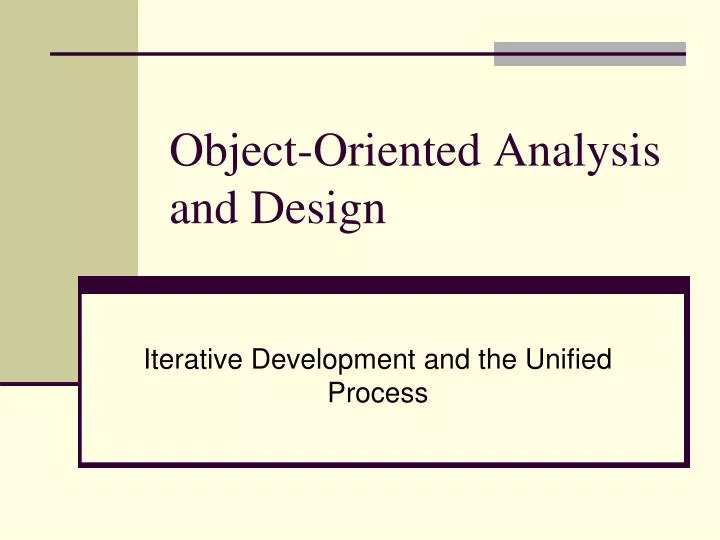 PPT - Object-Oriented Analysis and Design PowerPoint Presentation, free ...