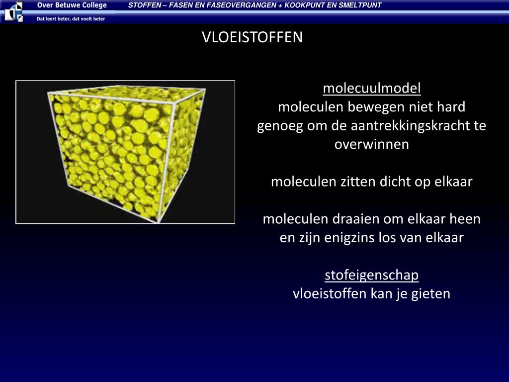 PPT - Na deze les: Kan je de drie fasen waarin stoffen voorkomen noemen ...