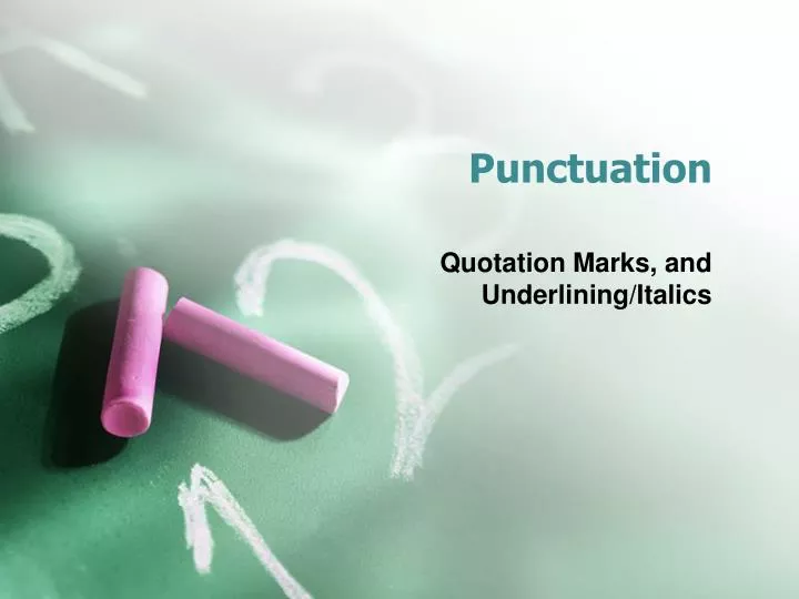 PPT - Punctuation PowerPoint Presentation, free download - ID:2730167