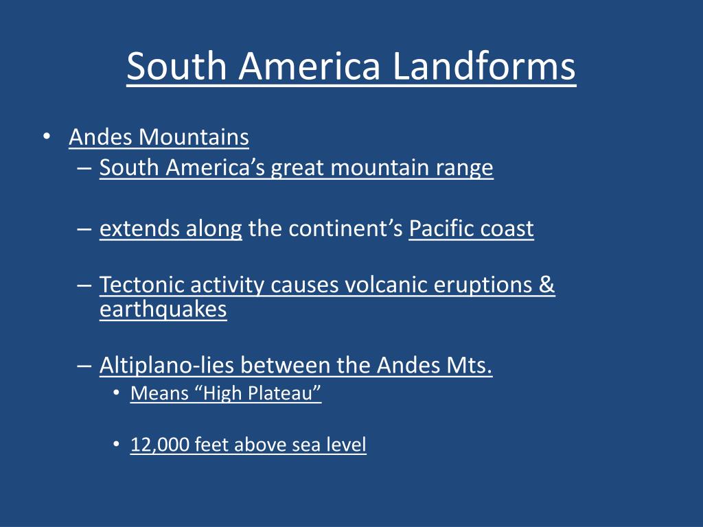 PPT - Physical Geography Mexico, Central America, Caribbean, South ...