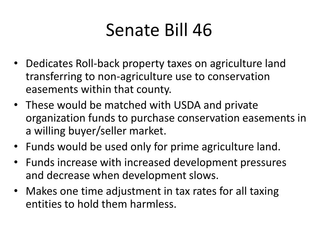 PPT - Agriculture Sustainability Act SB 46 PowerPoint Presentation ...
