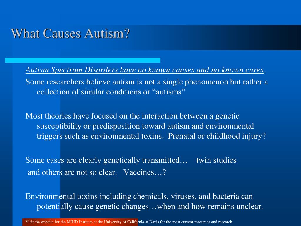 PPT - Autism Spectrum Disorders: Diagnosis & Treatment PowerPoint ...