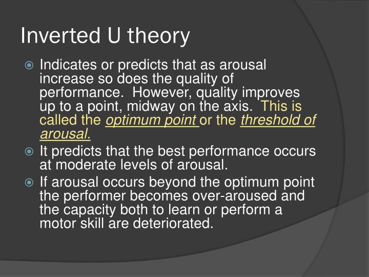 PPT - Arousal Drive theory Inverted U theory PowerPoint Presentation ...