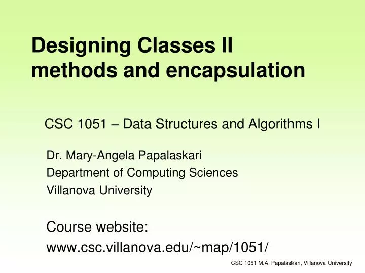 Ppt Csc 1051 Data Structures And Algorithms I Powerpoint