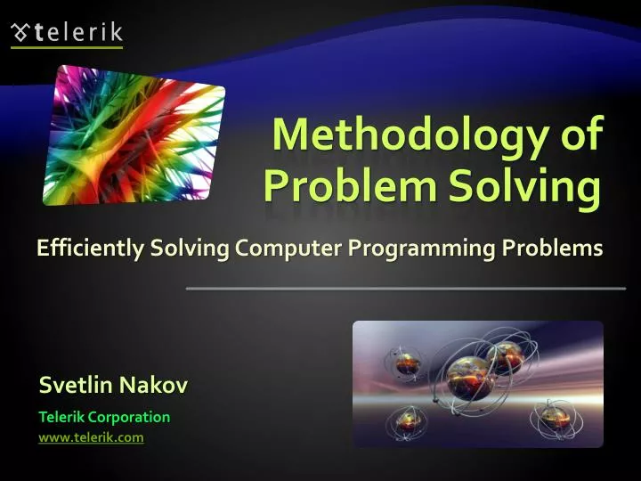 PPT - Methodology of Problem Solving PowerPoint Presentation, free ...