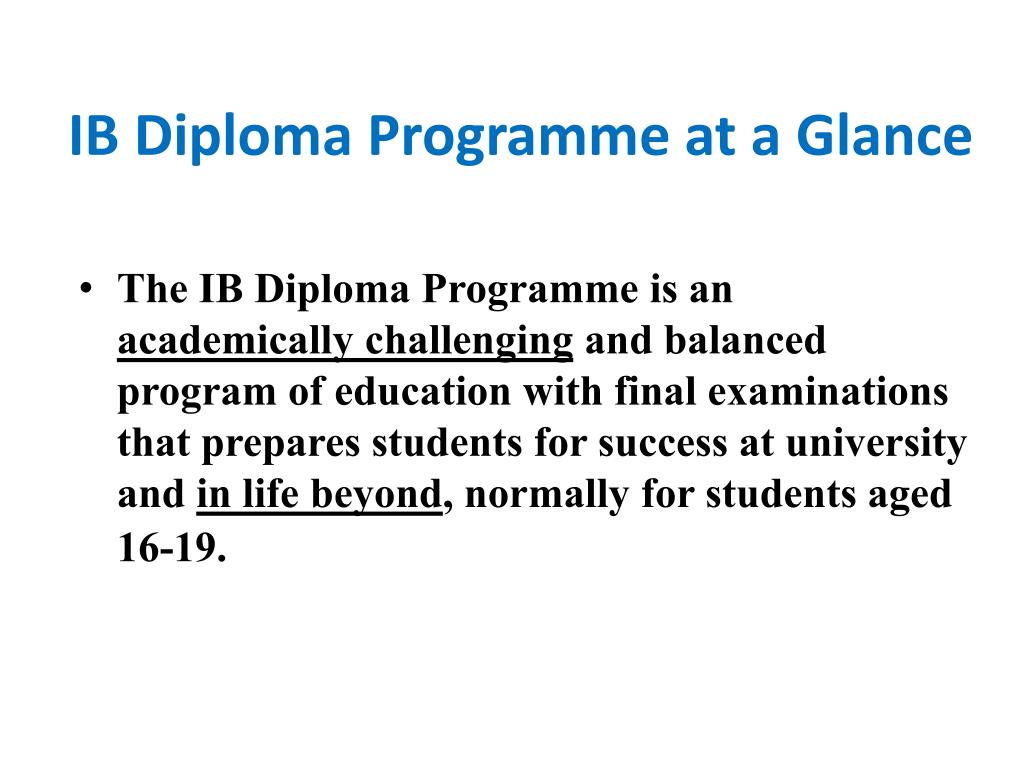 PPT - International Baccalaureate Diploma Programme at Miami Beach ...