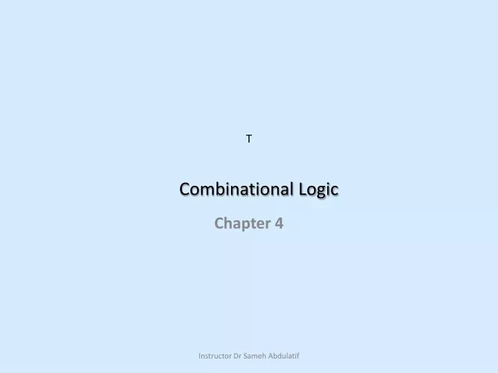 PPT - Combinational Logic PowerPoint Presentation, free download - ID ...