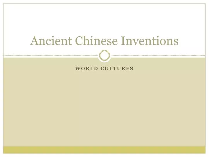 PPT - Ancient Chinese Inventions PowerPoint Presentation, free download ...