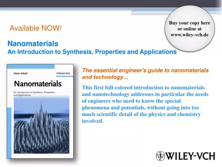 PPT - The essential engineer's guide to nanomaterials and technology ...