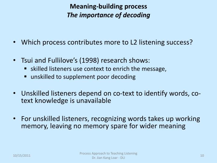 PPT - The Nature of Listening PowerPoint Presentation - ID:2735053