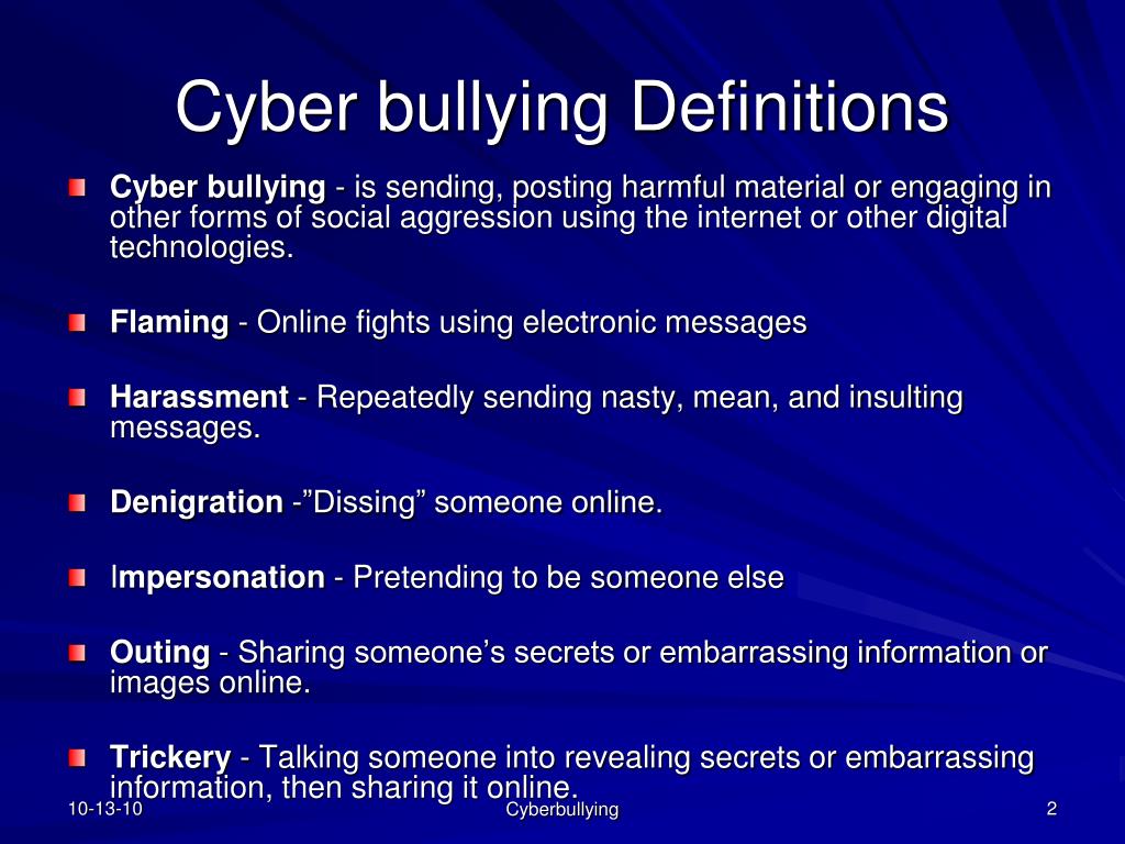 Ppt Cyber Bullying Powerpoint Presentation Free Download Id 2735249