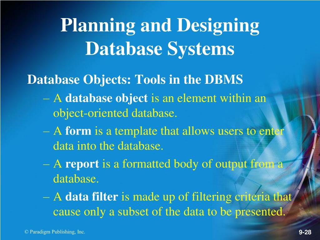 PPT - Chapter 9 Database Information and Management PowerPoint ...